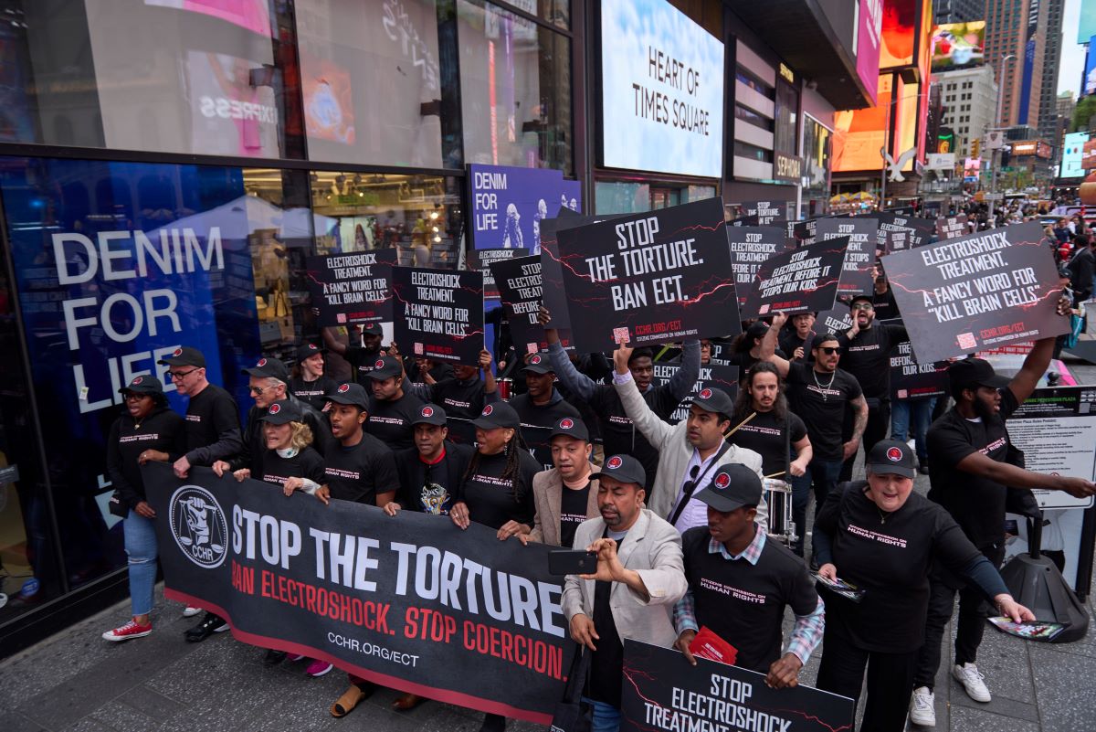 Human Rights Group Marches in Protest to Demand American Psychiatric ...